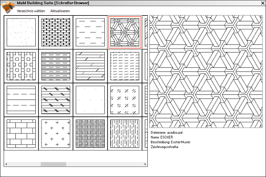Revit - Schraffurbrowser - MuM acadGraph